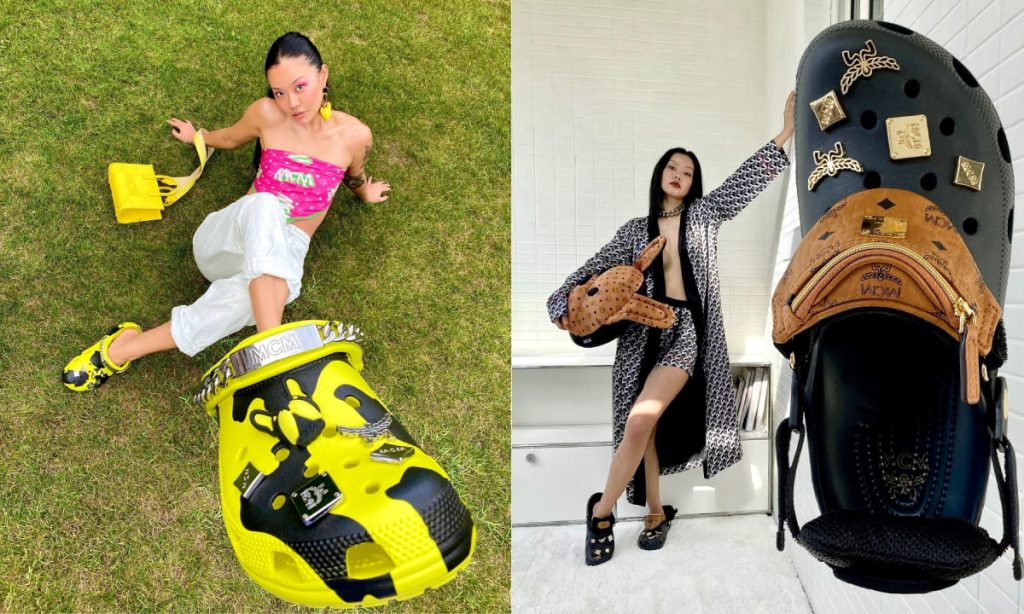 [Release Jun 2022] MCM x Crocs Includes 24-carat, Gold-plated Jibbitz ...