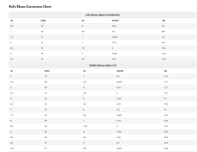 How to Measure Shoe Size, Decode Size Charts and Terms (GS, PS, M, W, D ...