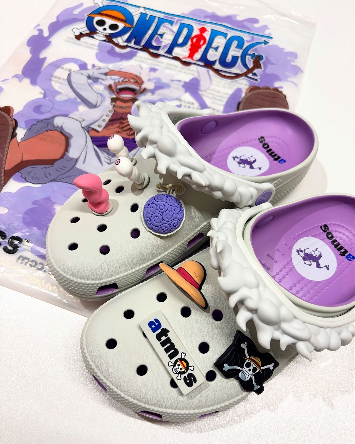 ONE PIECE x atmos x Crocs Classic Clog “Luffy Gear 5” [Release Date ...