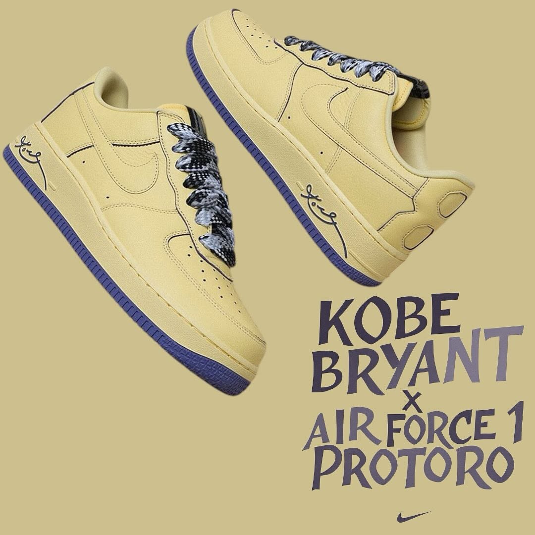 Nike Air Force 1 Low Protro “Soft Yellow” (Mamba Mentality)—Release ...